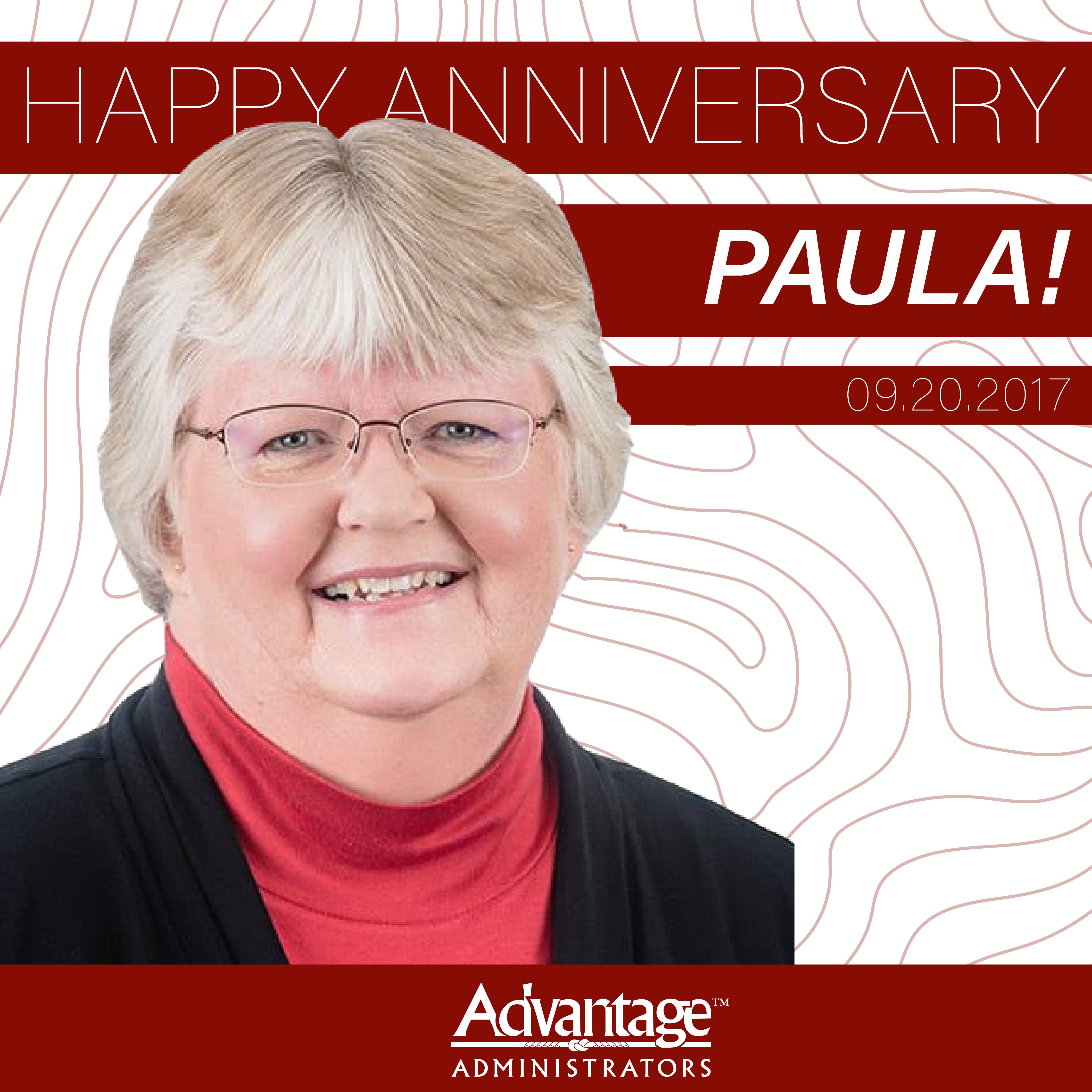 Happy Anniversary Paula! - Advantage Administrators
